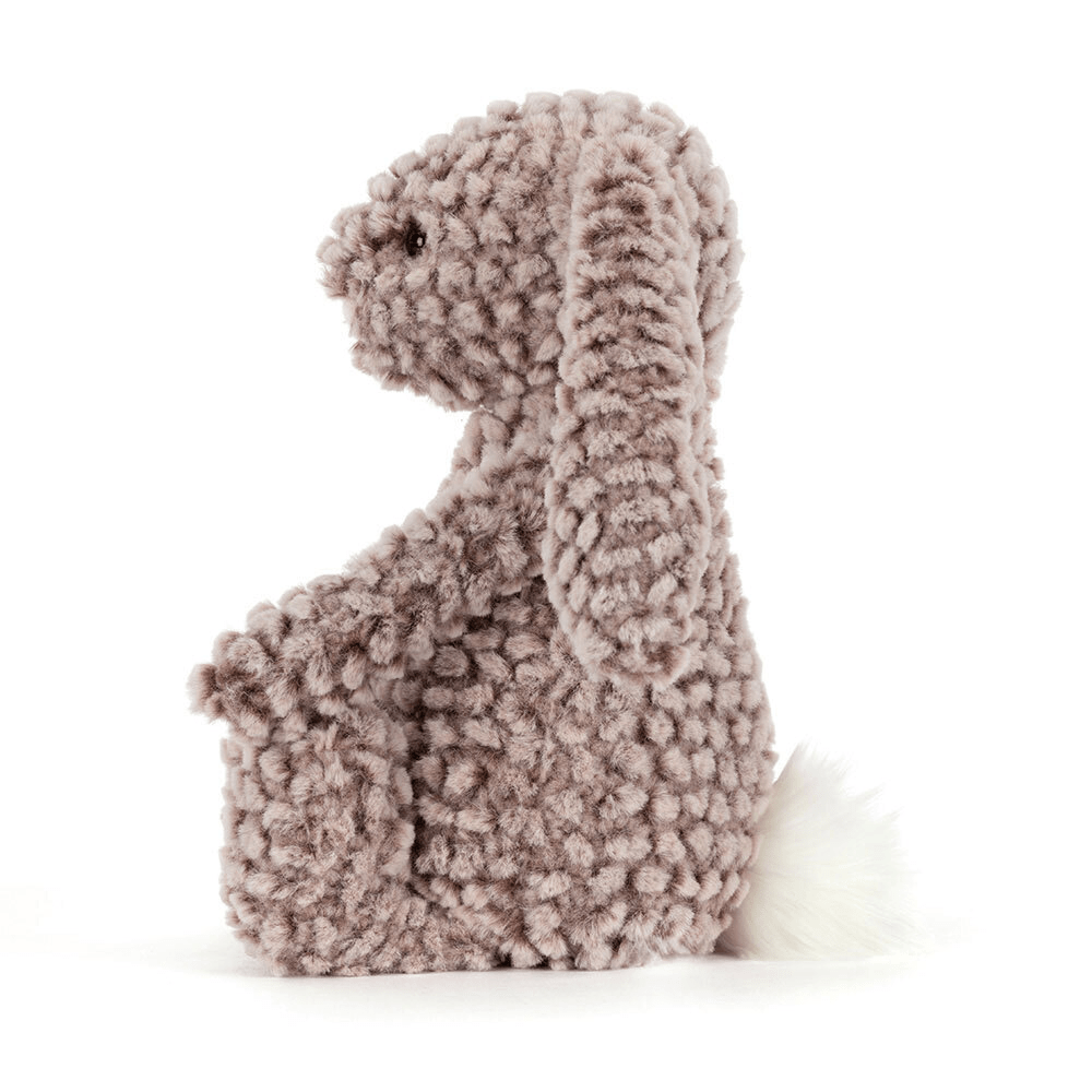 JellyCat Bashful Luxe Bunny Pine - Designer Bunny with Cozy Woodland C ...