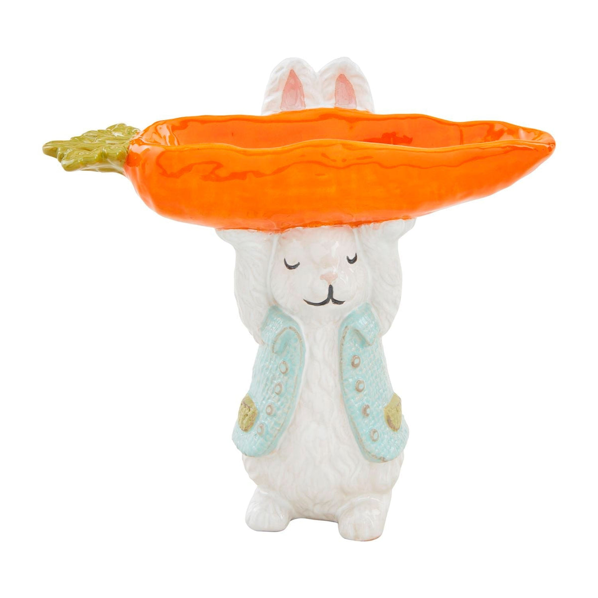 Bunny Carrot Candy Dish by Mudpie – D & D Collectibles