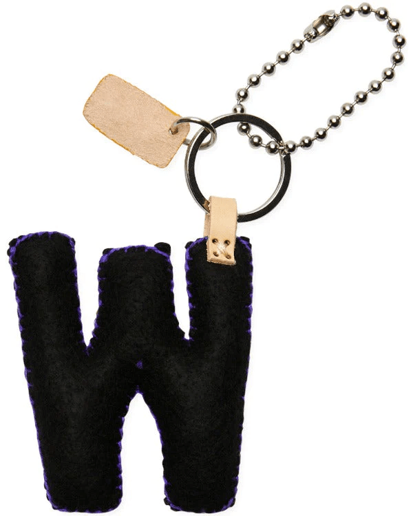 Consuela Black Felt Alphabet Charm W - Add Color to Your Bag – D & D ...