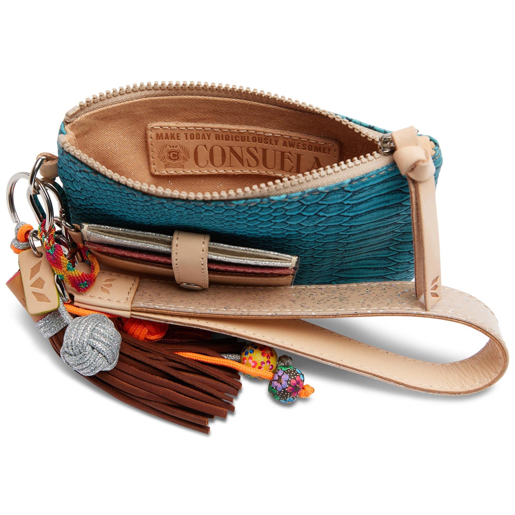 Consuela Combi Indy - Compact Wristlet Wallet with Embroidery – D & D ...