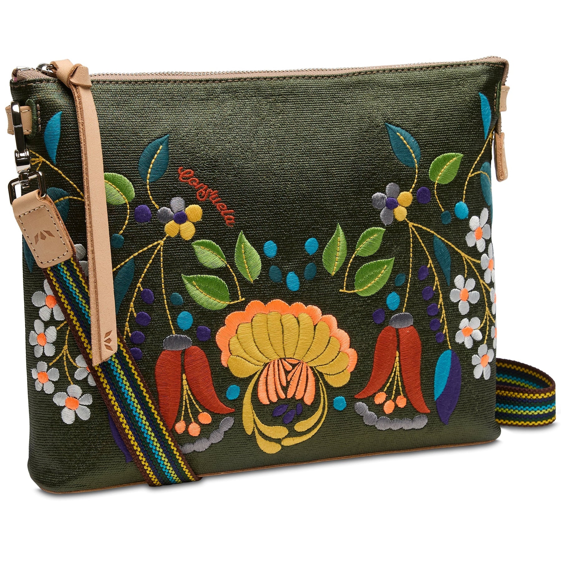Consuela Downtown Crossbody Vic | Embroidered & Adjustable Crossbody B ...