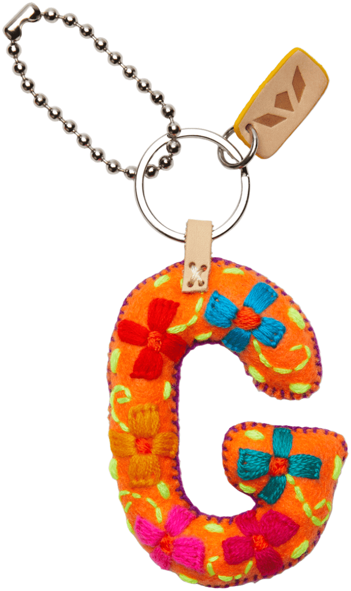 Consuela Orange Felt Alphabet Charm G - Elegant & Playful Accessory – D ...