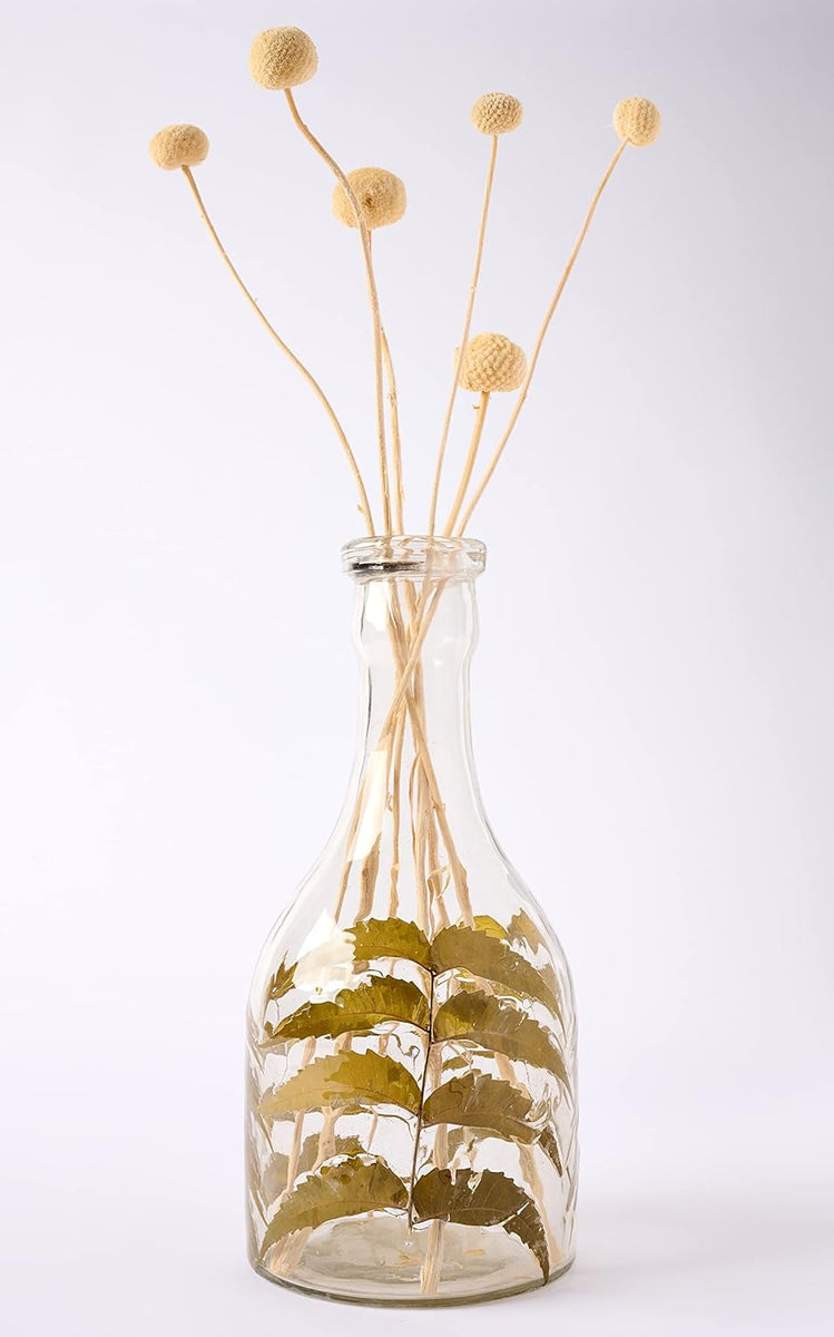 Leaf Glass Vase by MudPie - Unique Preserved Leaf Design – D & D ...