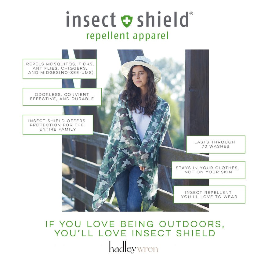 Lilac Classic Insect Shield Scarf - Insect Repellent Accessory – D & D ...