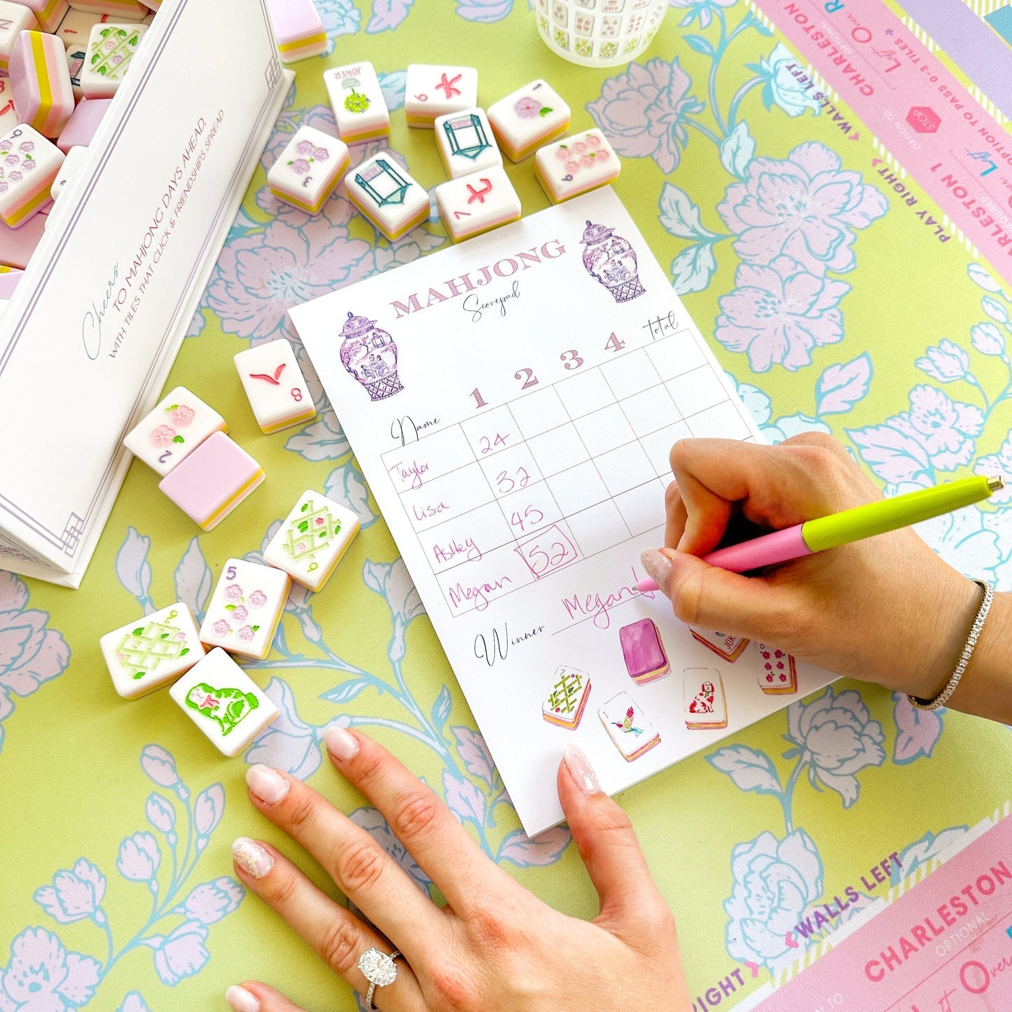 Mahjong Scorecard Pad - Taylor Tiles – D & D Collectibles in Community ...