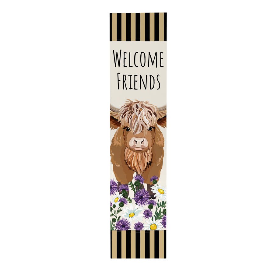 Petal & Plow Highland Cow Porch Leaner by Evergreen Enterprises – D & D ...