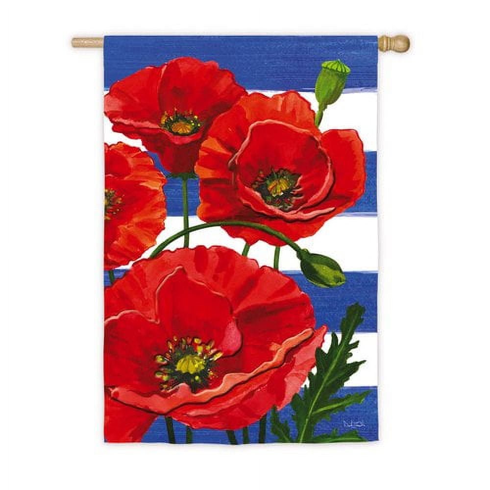 Poppies and Stripes Garden Suede Flag – D & D Collectibles in Community ...