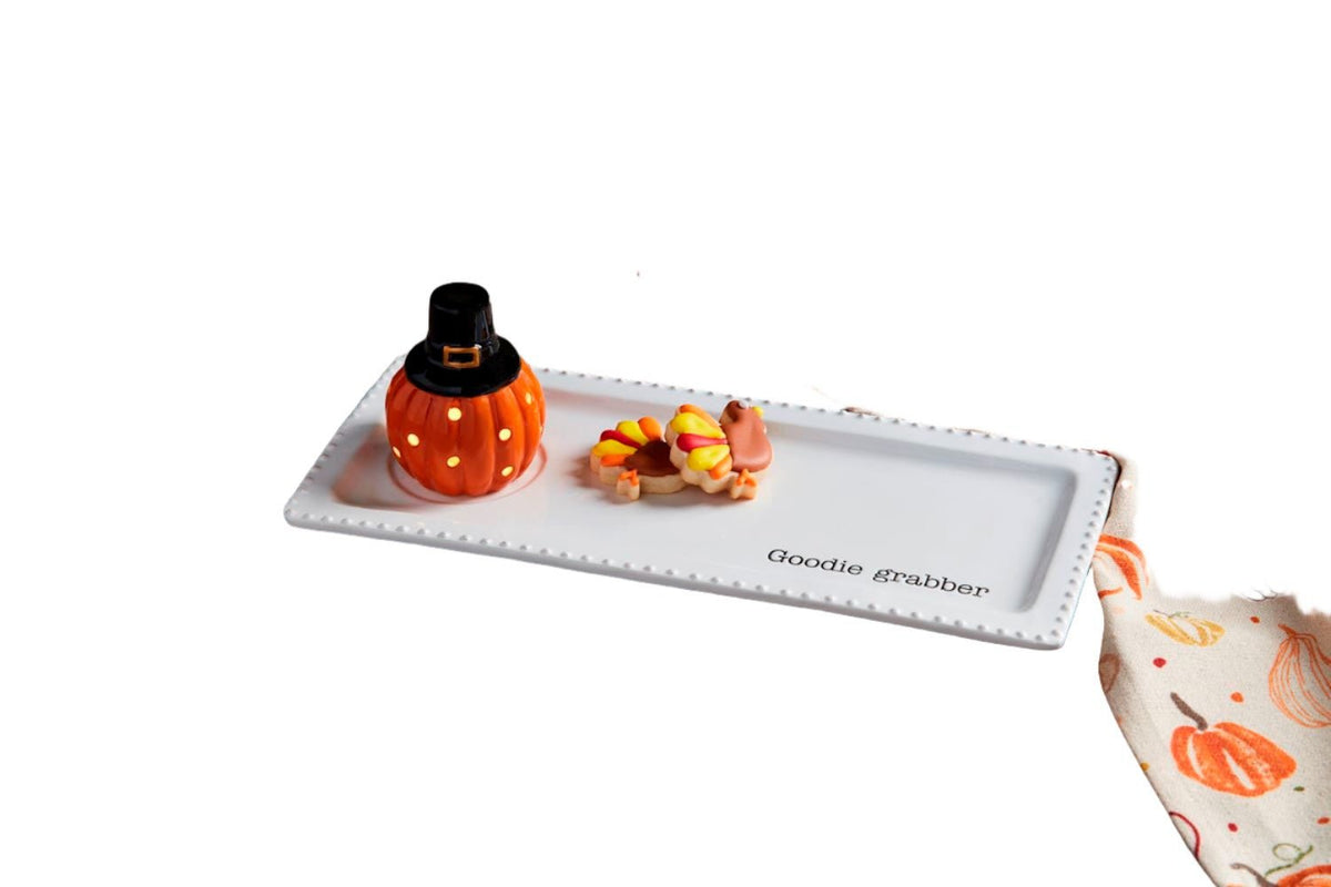 Mudpie Pumpkin Pilgrim Light-Up Sitter - Festive LED Holiday Decor – D ...