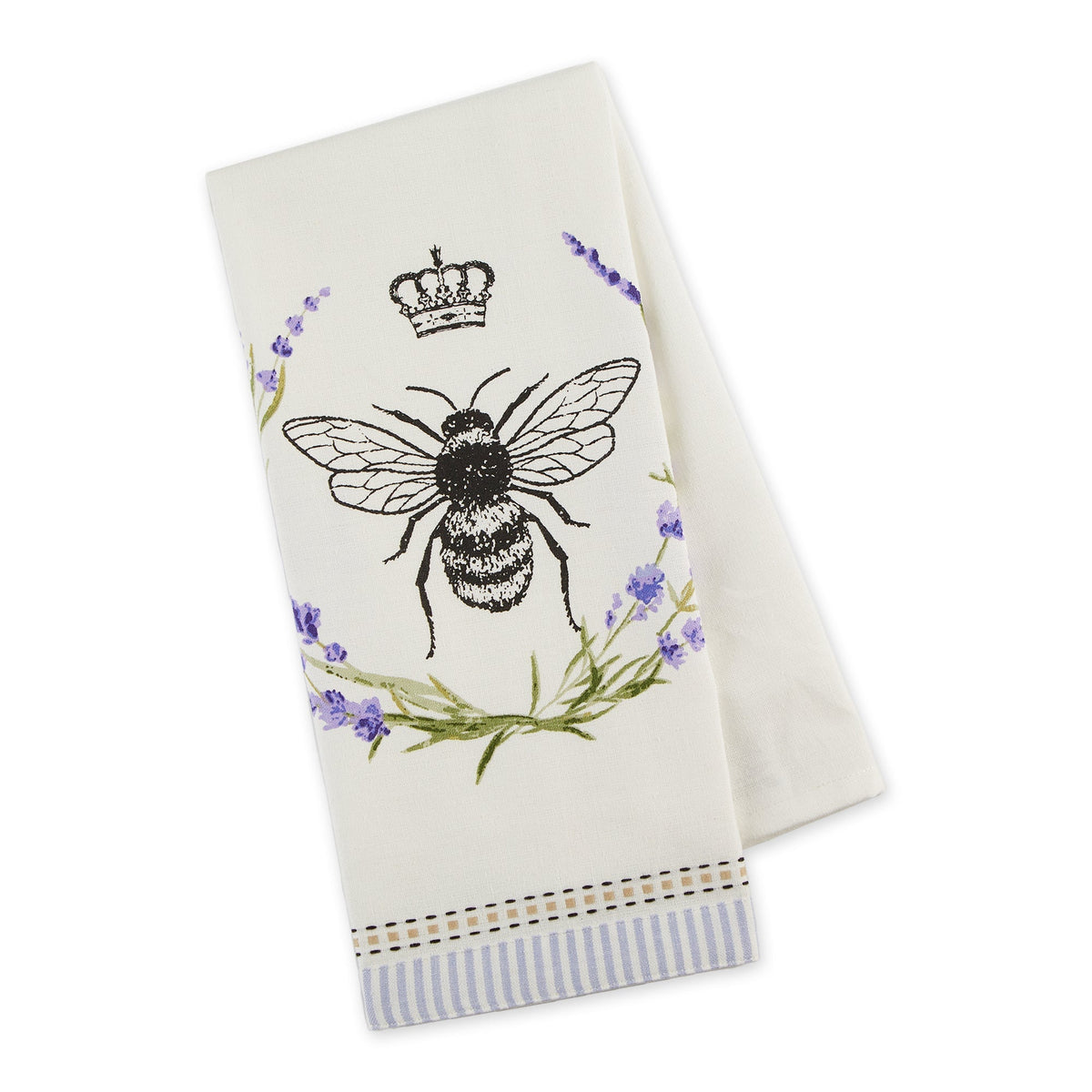 Royal Bee Embellished Dishtowel by DII Design Imports | 100% Cotton – D ...