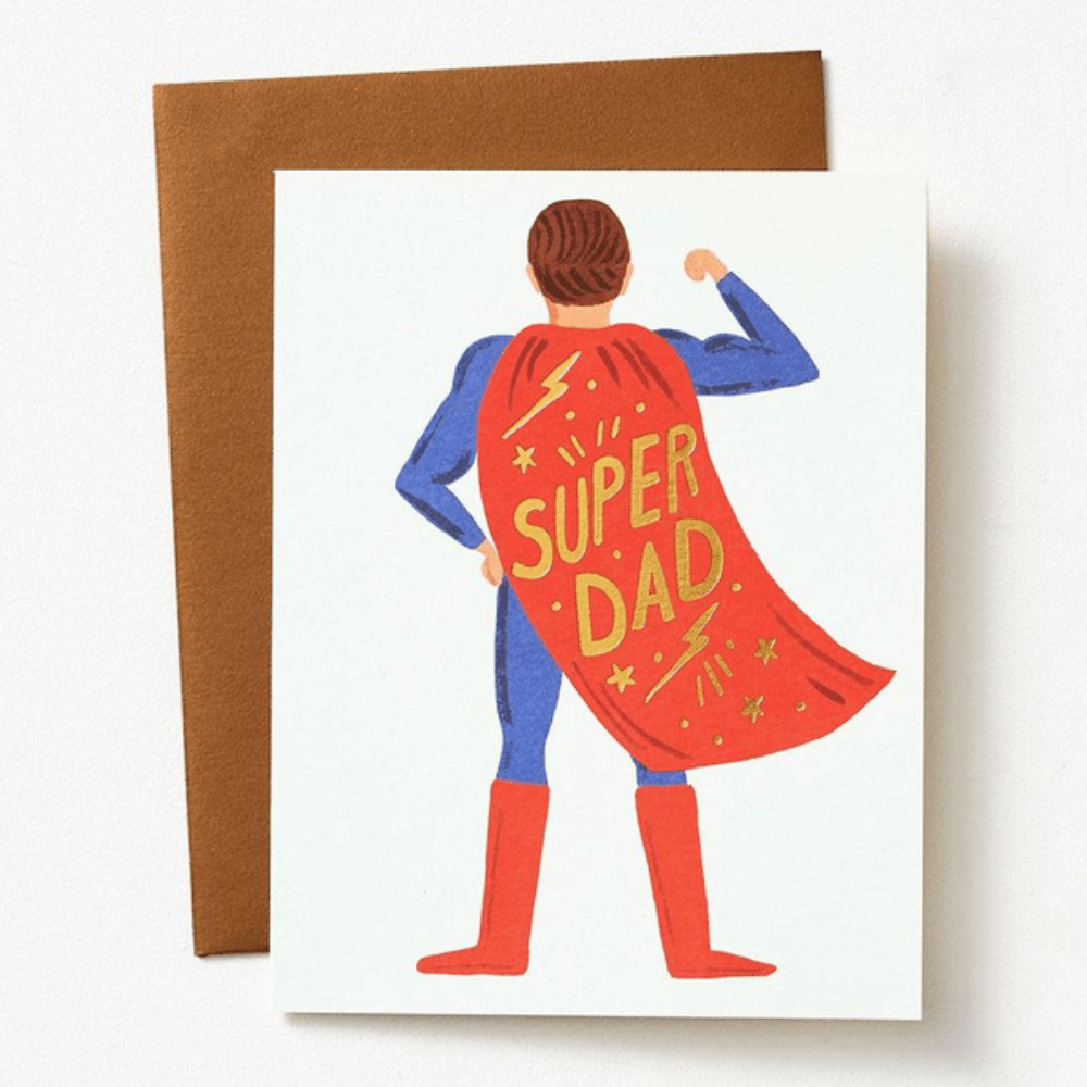 Super Dad Card by Rifle Paper - Gold Foil Stamped, Made in USA – D & D ...