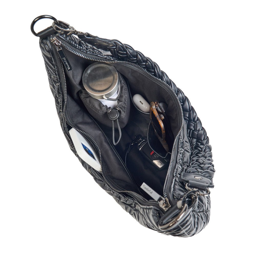WanderFull Black Peal Half Moon HydroHobo Bundle: 3-in-1 Bag & Water B ...