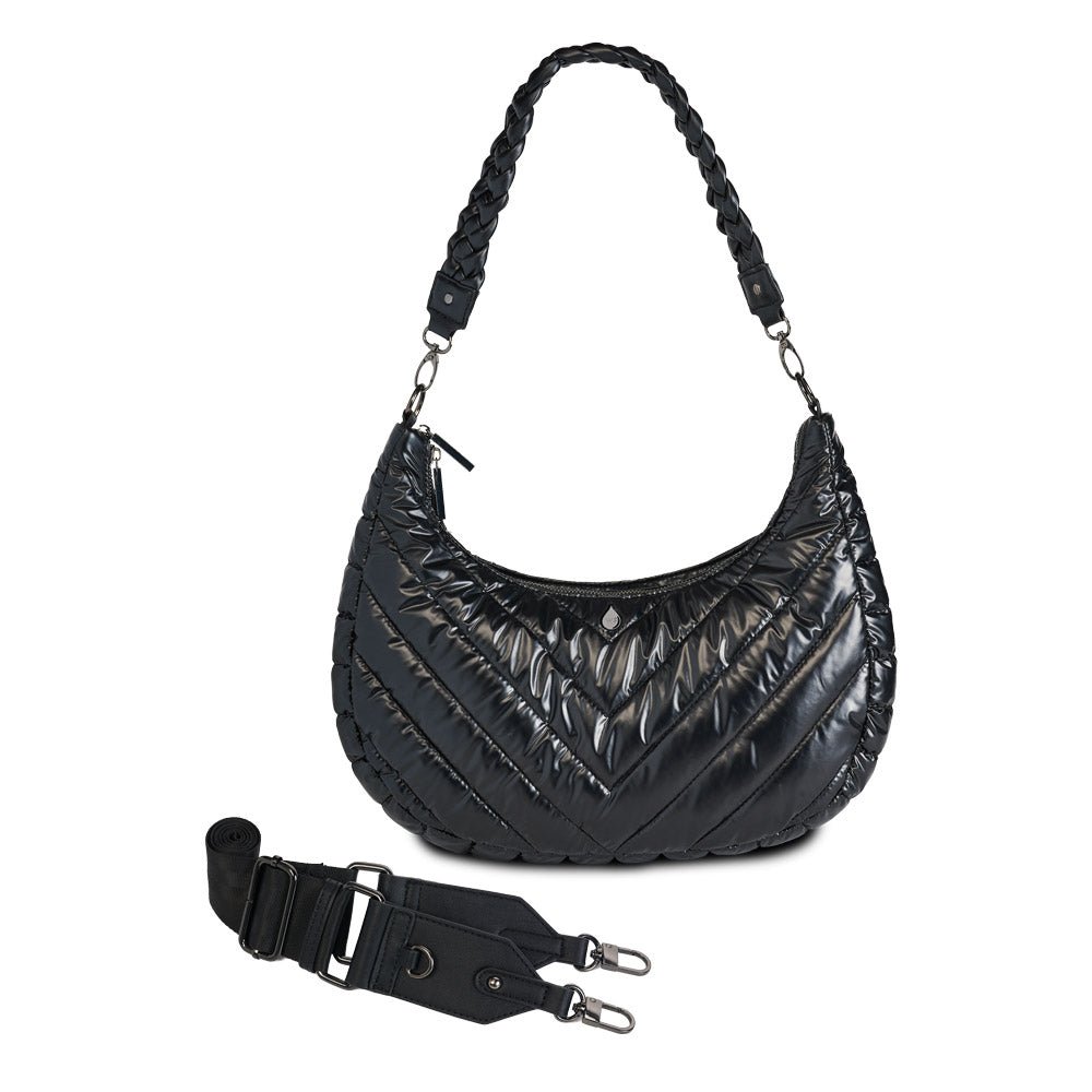 WanderFull Black Peal Half Moon HydroHobo Bundle: 3-in-1 Bag & Water B ...