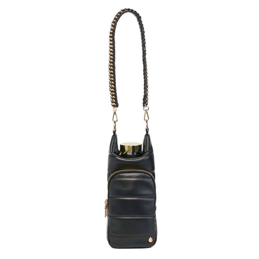 WanderFull Black Vegan Leather HydroBag for Hands-Free Hydration – D ...