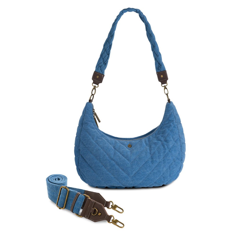 WanderFull Denim Half Moon HydroHobo Bundle - Versatile, Roomy & Hydra ...