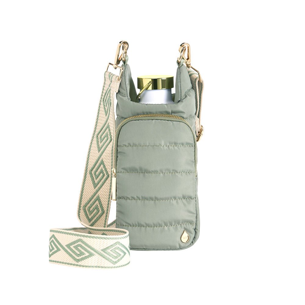 WanderFull Sage Green HydroBag - Original Puffer Water Bottle Bag – D ...