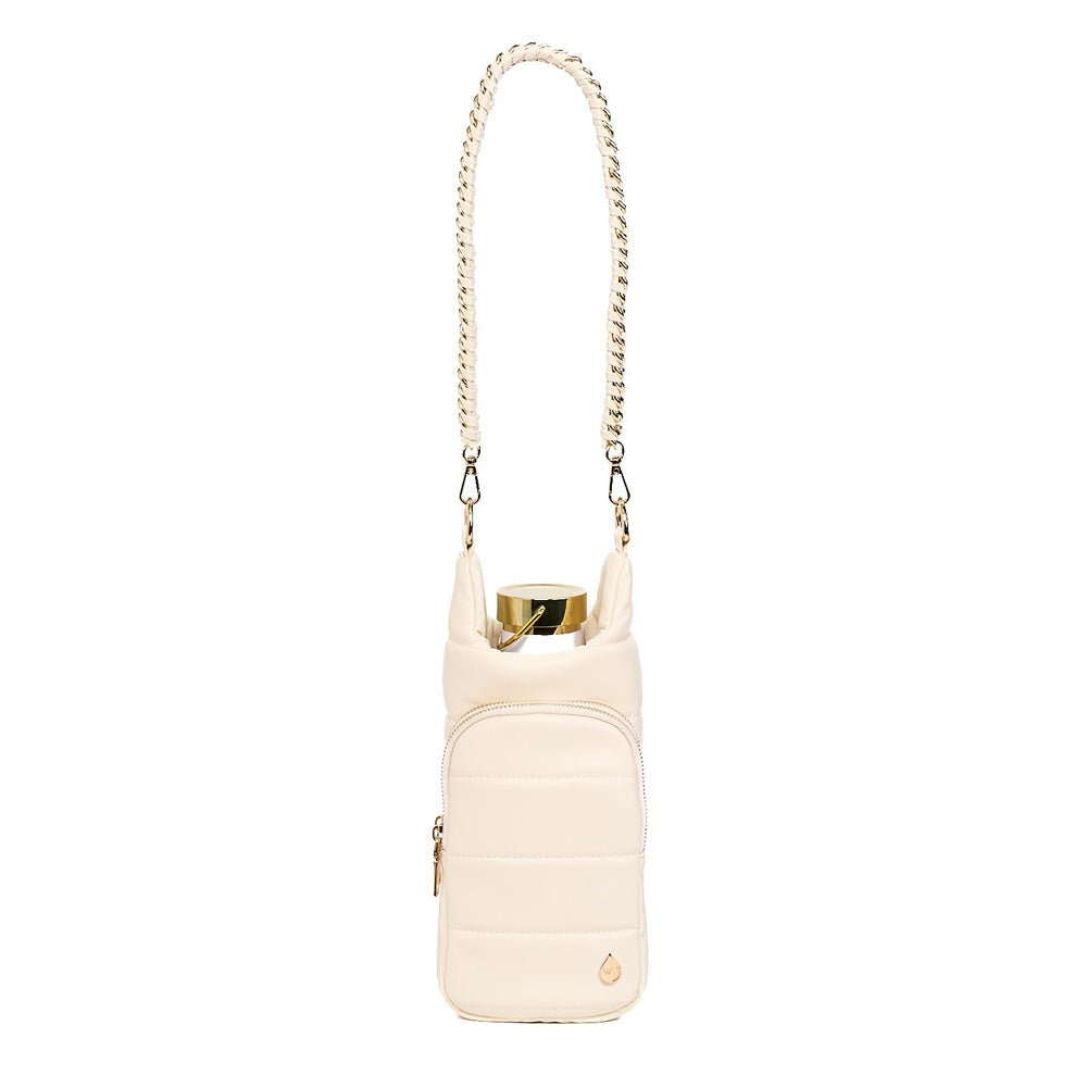 WanderFull Vegan Ivory Leather HydroBag | Luxurious Water Bottle Bag ...