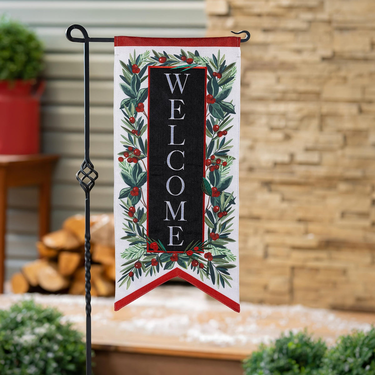 Welcome Foliage Everlasting Impressions Flag by Evergreen Enterprises ...