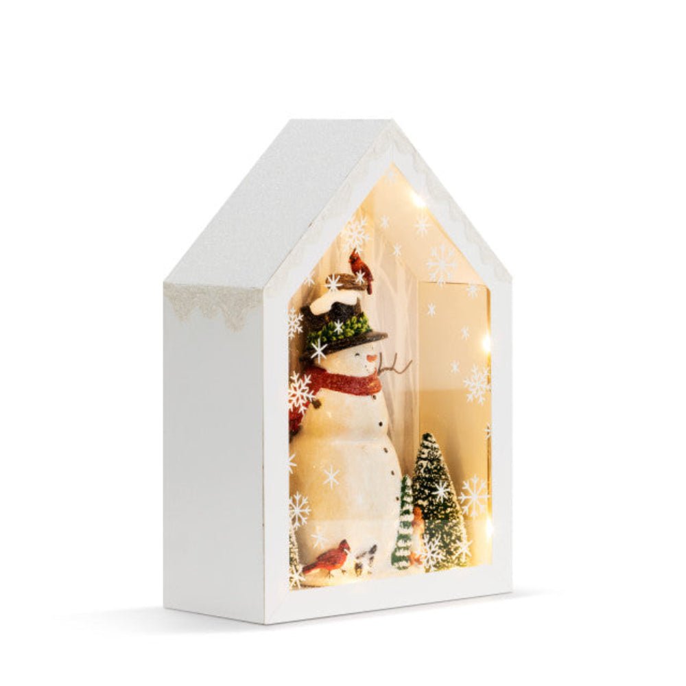 Woodland Snowman Shadow Box by Demdaco – D & D Collectibles in ...