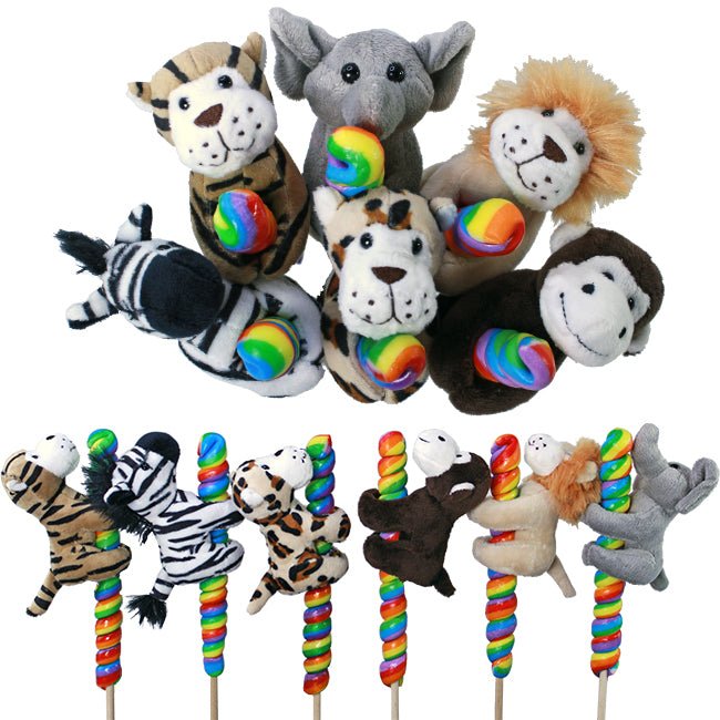 Wishpets Zoo Plush Toy with Lollipop Gift - Perfect for Kids and Colle ...